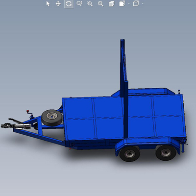 简易型拖车（详解）设计模型01200528图纸（SLDASM文件格式）