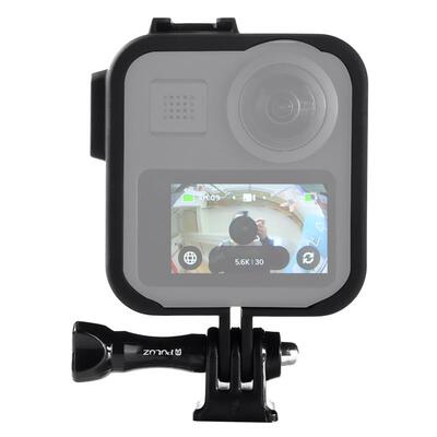 PULUZ胖牛适用于GoProMax塑胶侧边框保护壳带底座和长螺丝ABS