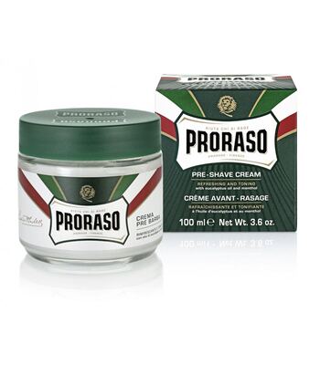 PRORASO帕拉索博拉索剃须前按摩霜桉树薄荷包邮现货100ML