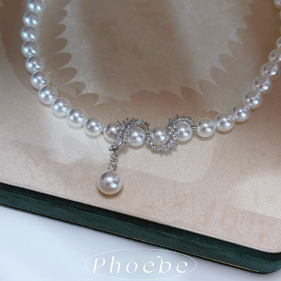 轻奢高级感澳白珍珠项链
