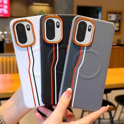 适用一加Ace6手机壳新款磁吸全包防摔硅胶软壳磨砂oneplusAce6T素皮保护套网红潮ins风外壳撞色男女款高级感