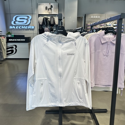 Skechers斯凯奇女士夏季防紫外线连帽轻薄透气防晒服外套P326W002