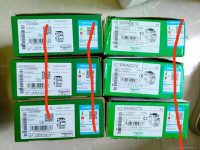 施耐德LC1D50ACC7C接触器，线圈36V，全新带包装，