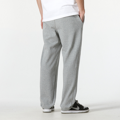 NIKE耐克男装100%针织长裤新款运动裤灰色直筒裤长裤FQ4333