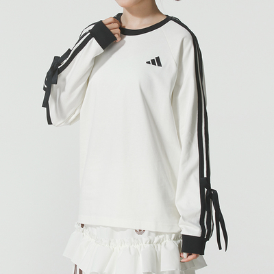 Adidas阿迪达斯女装2025年新款长袖休闲舒适日常运动T恤KG3859