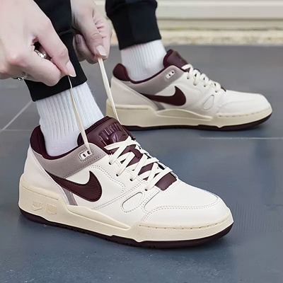 NIKE耐克男鞋低帮板鞋休闲鞋26新款暗红色厚底运动鞋FZ4629-100