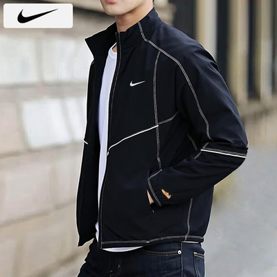 NIKE耐克男子跑步运动服梭织立领夹克外套健身训练服IF2029-010
