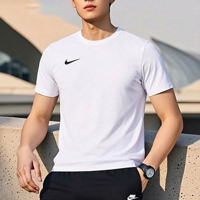 NIKE耐克跑步白T恤男装健身训练透气速干运动服短袖上衣IB8640