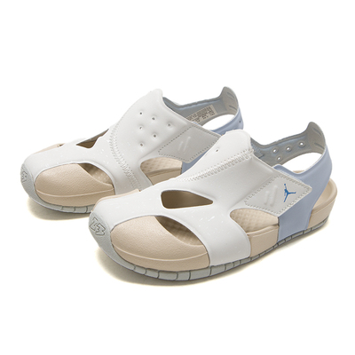 NIKE耐克儿童鞋凉鞋26春季新款JORDAN魔术贴包头休闲鞋CI7849-142