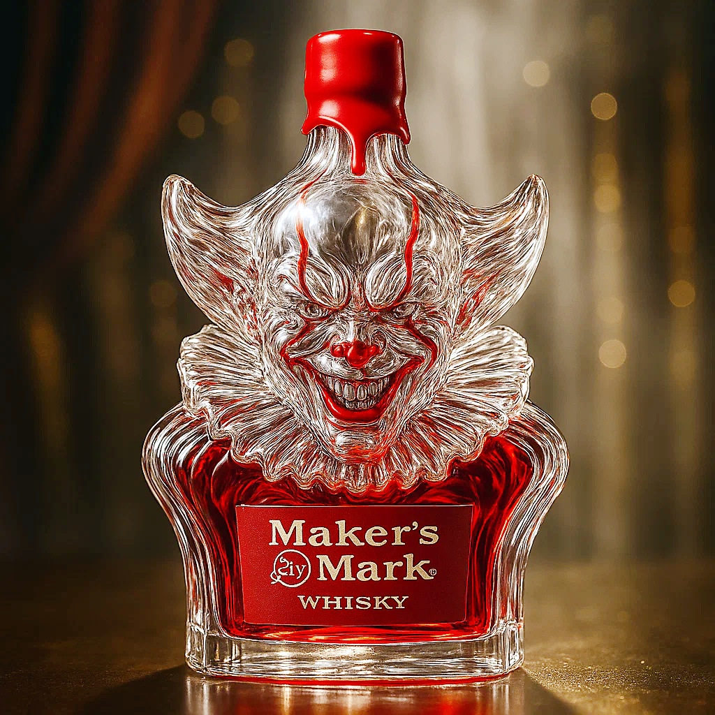 跨境包装 Funny Bigfoot Whiskey Bottle 小丑人物红酒威士忌酒瓶