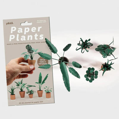 跨境新品Paper Plants DIY纸植物套件打造一个迷你免维护桌面花园