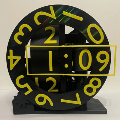 Triaxial Clock 3D打印三轴钟创意时钟家居装饰桌面摆件A14跨境