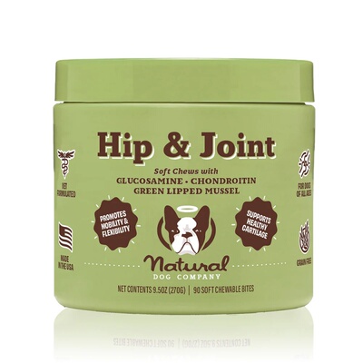 美国进口naturaldogcompany hip&joint关节骨骼宠物狗营养保健品