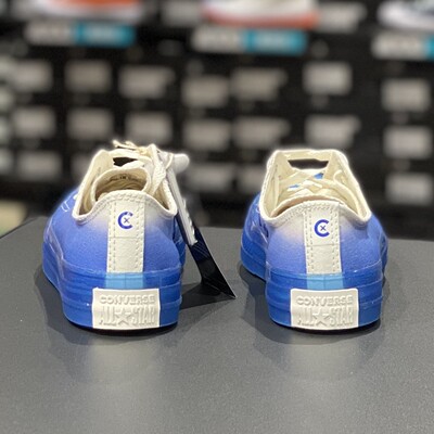 CONVERSE匡威断码清仓女款渐变蓝低帮系带休闲帆布鞋A00817C