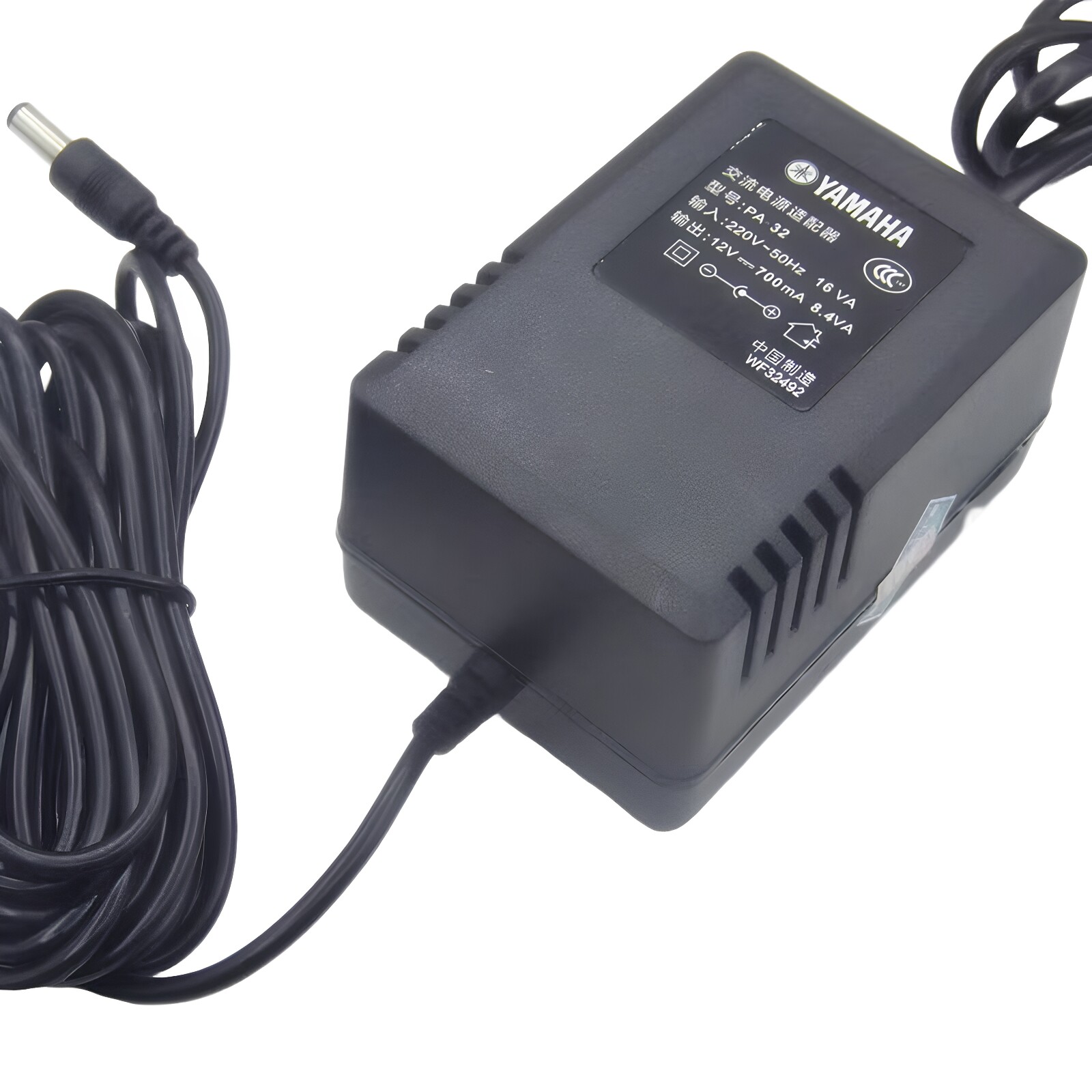 适用雅马哈YAMAHA PA-32交流电源线适配变压充电器12V700MA插头