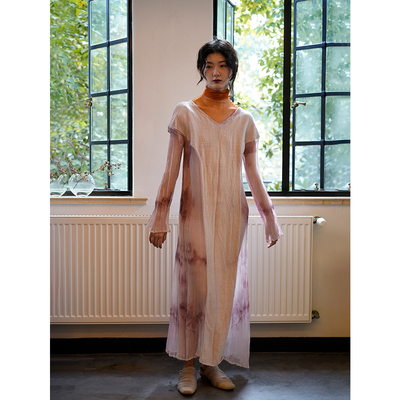 elapsingV领透纱连衣裙
