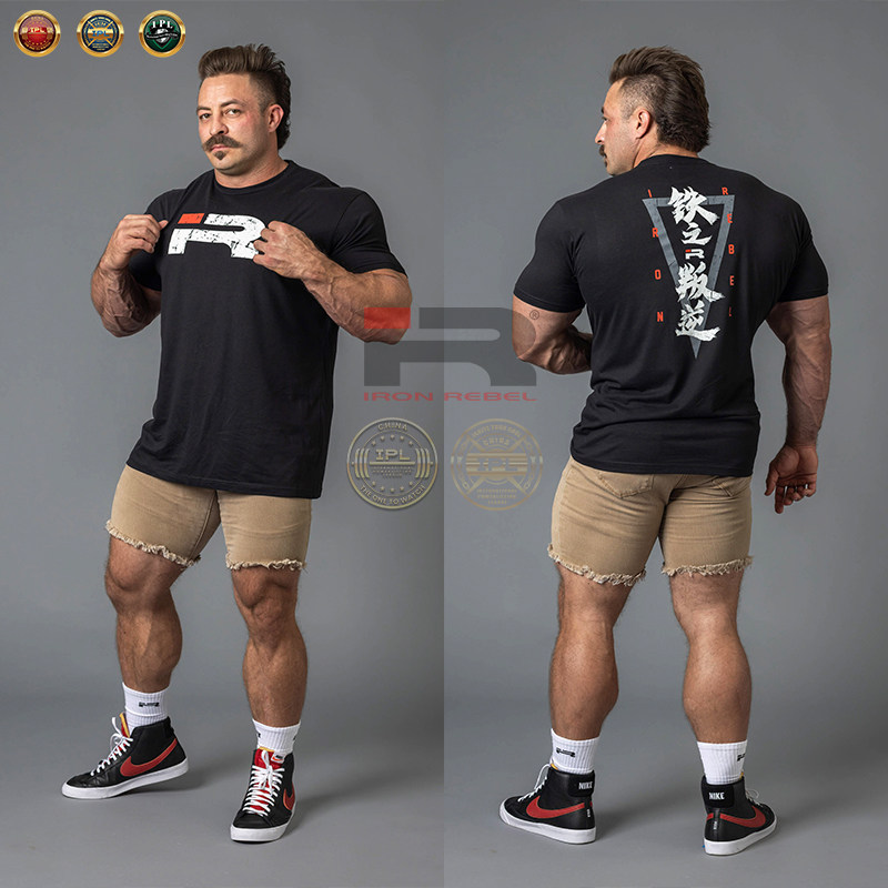 美国IronRebel短袖T恤铁之叛逆Rebel Honor上衣力量举训练健身_虎窝淘