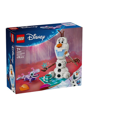 乐高积木迪士尼公主系列43287雪宝和布鲁尼的野餐乐趣女孩玩具