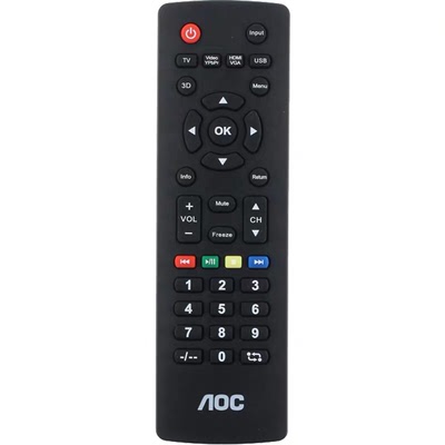 冠捷AOC LE32A3150/80 T3250M T3240M显示器3D液晶电视遥控器