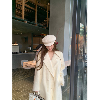 12/23 20:00 【下雪的韩剧】羊绒桑蚕丝超大版富贵大衣 年底战袍