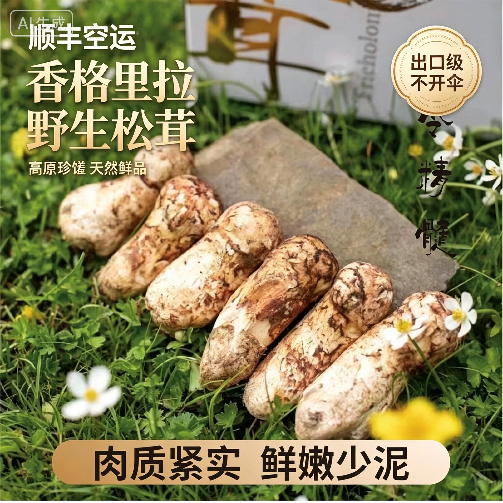 2026香格里拉新鲜松茸野生菌鲜松茸松茸菌云南特产菌菇礼盒不开伞