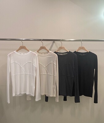 韩国东大门2026夏季新款remaking 圆领纯色宽松休闲长袖T恤女