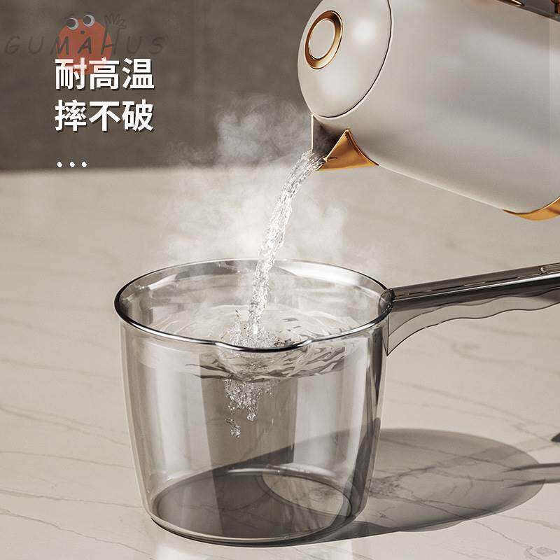 轻奢透明水瓢家用长柄塑料加深水舀厨房专用耐高温水勺洗头舀瓢