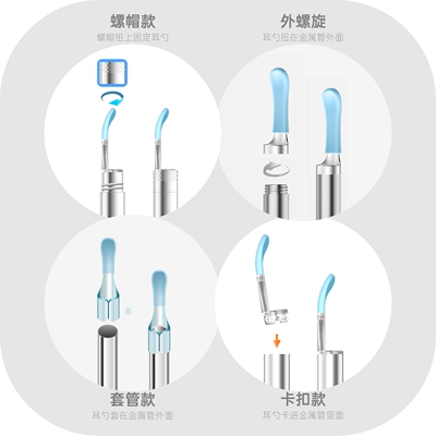 可视挖耳勺蜂鸟bebird配件