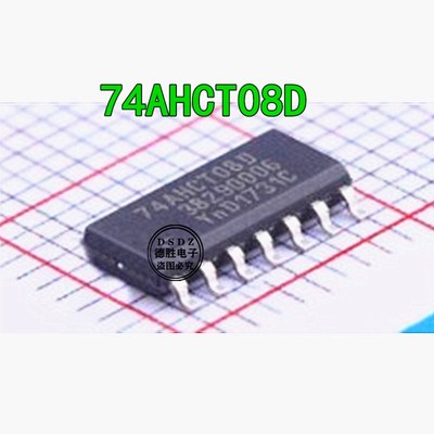 SN74AHCT08DR SOP-14 四路2输入正与门 贴片逻辑芯片 全新原装