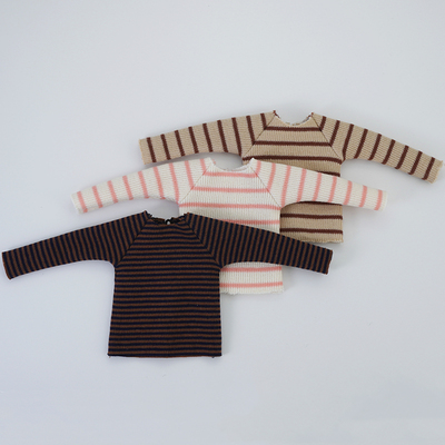 小布娃衣条纹T恤6分娃衣服