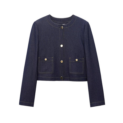 2025Women'sCropDenimJackets