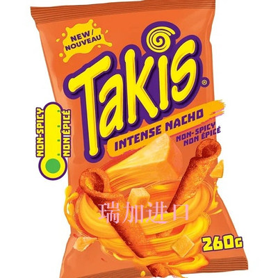 包邮加拿大Takis Intense Nacho浓烈烤芝士辣味脆玉米卷260克*3