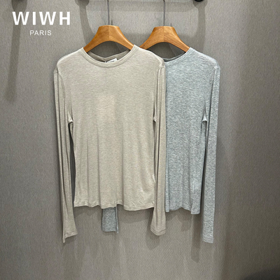 WIWH | 正品专柜 设计师品牌 25秋装 纯色 长袖 T恤 WHLT2E676