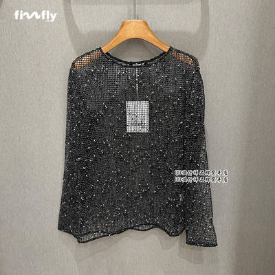 fizzfly | 正品专柜 设计师女装 2026新款 黑色 网网 镂空 套头衫