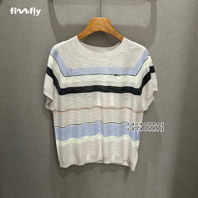 fizzfly |  正品专柜 设计师女装2026夏季新款条纹针织短袖
