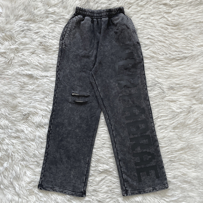 Vertabrae sweatpants 美式高街洗水立体印花休闲长裤