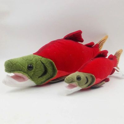 美国cabin critters原单仿真红鲑鱼 红鲑 深海鱼毛绒玩具公仔娃娃