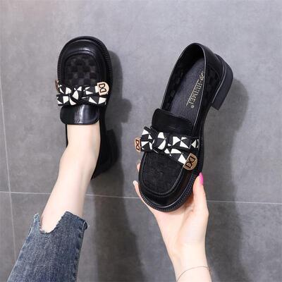 2024年镂空网纱乐福鞋小皮鞋透气