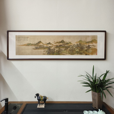 唐解元诗意图山水新中式挂画