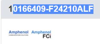 10166409-F24210ALF B C D汽车连接器 FLEXLOCK  2.54MM 弯公 24P