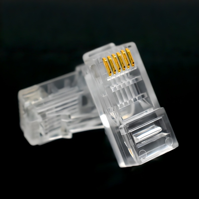 加长RJ25 6PIN芯电话水晶头特长RJ12六芯6P6C 数控RJ11水晶头50个
