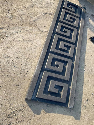 回字纹线条仿古外墙装饰回字纹万字纹线条角花山花浮雕中式外墙线