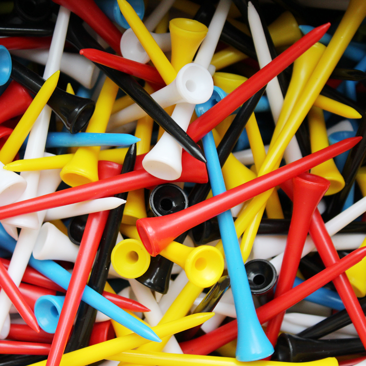 正品 高尔夫球Tee 高尔夫球钉 球托球座 球锑 塑料Tee 多色1000个_虎窝淘