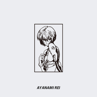 NEUF弗 防水纹身贴《凌波丽》eva 动漫 冰山美人绫波レイ