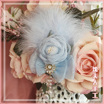 lolita花丸洛丽塔哥特花嫁KC头饰发饰边夹花系原创手作小物