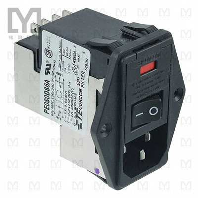5-6609929-4【PWR ENT MOD RCPT IEC320-C14 PNL】