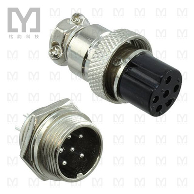 PRT-11475【CONN CIRC PLUG 6POS SOLDER CUP】