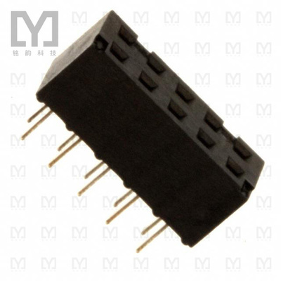 63453-110LF【CONN RCPT 10POS 0.079 GOLD PCB】