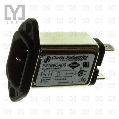 F3199CA06【PWR ENT RCPT IEC320-C14 PANEL QC】