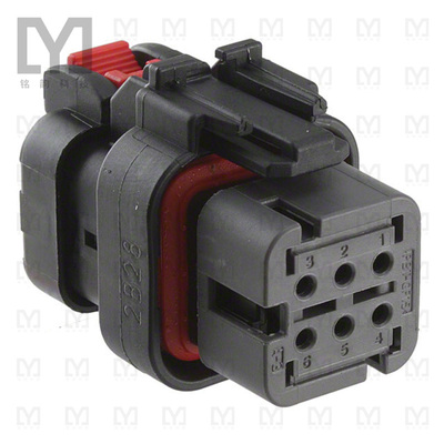776433-2【CONN PLUG ASSY 6POS 14-18AWG GRY】
